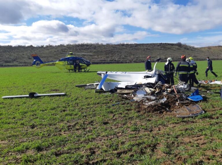 Mueren dos personas al estrellarse su avioneta cerca del aeródromo de Algodor (Toledo) - ENCLM